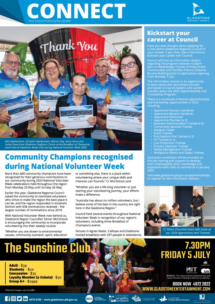 Stay up to date with Gladstone Regional Council Connect - Gladstone News